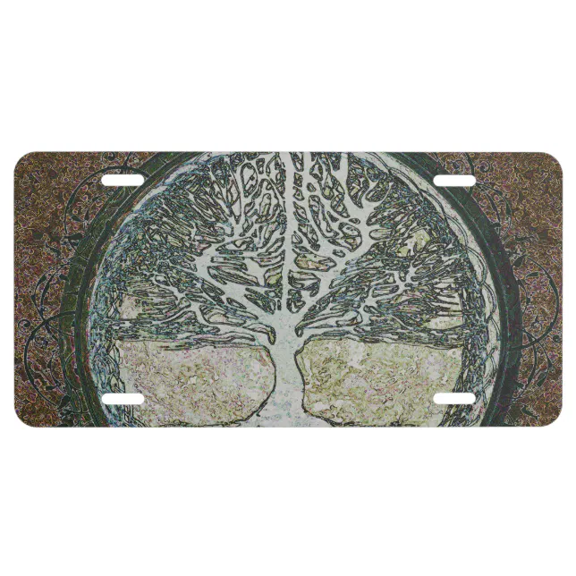 Tree of Life License Plate | Zazzle