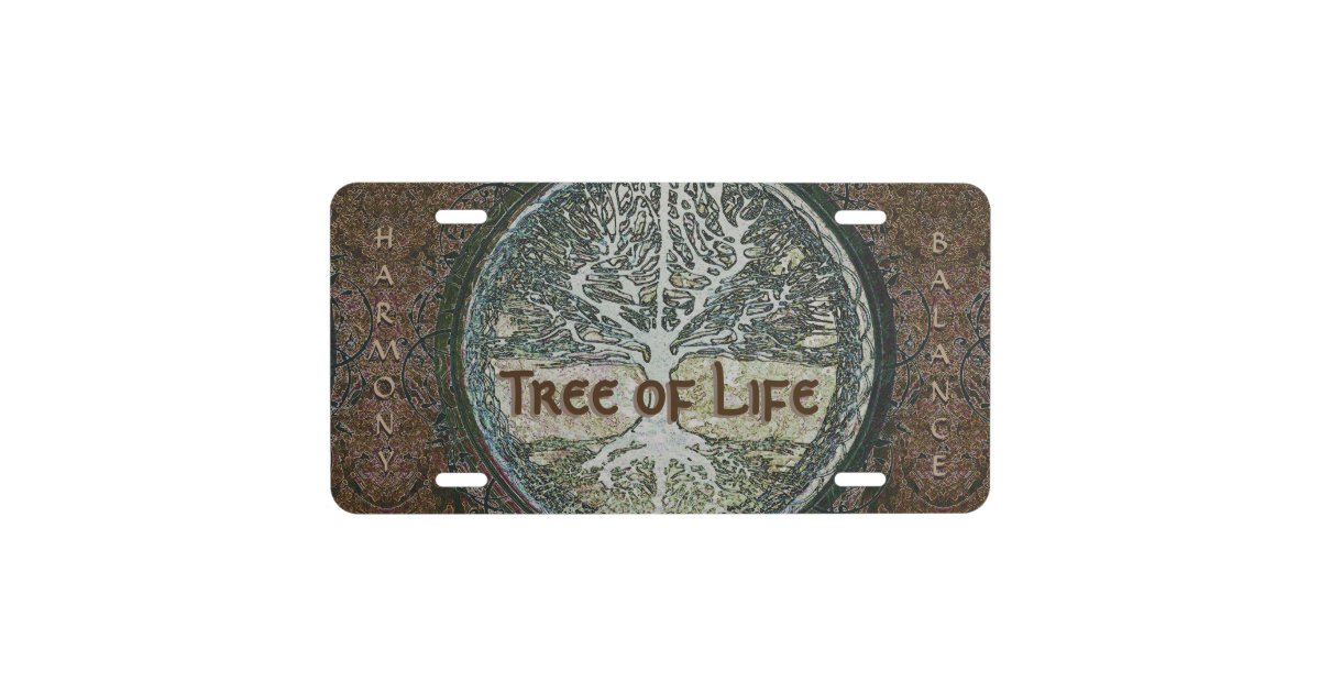 Tree of Life License Plate | Zazzle