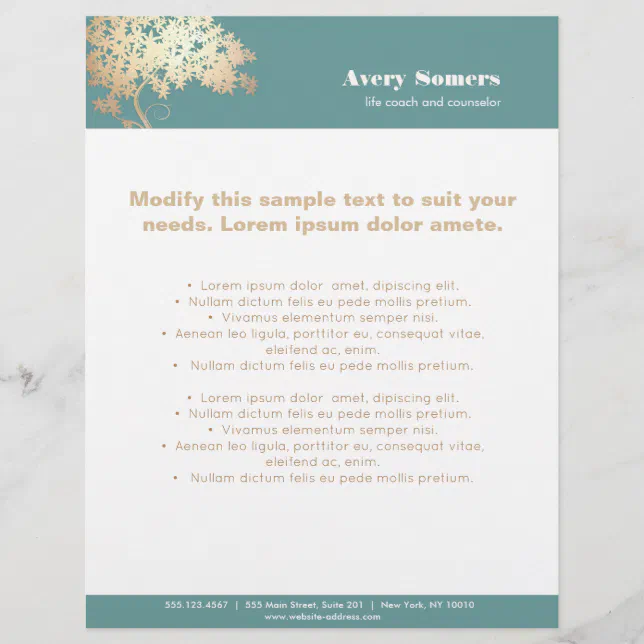 Tree of Life Logo Health and Wellness Flyer | Zazzle