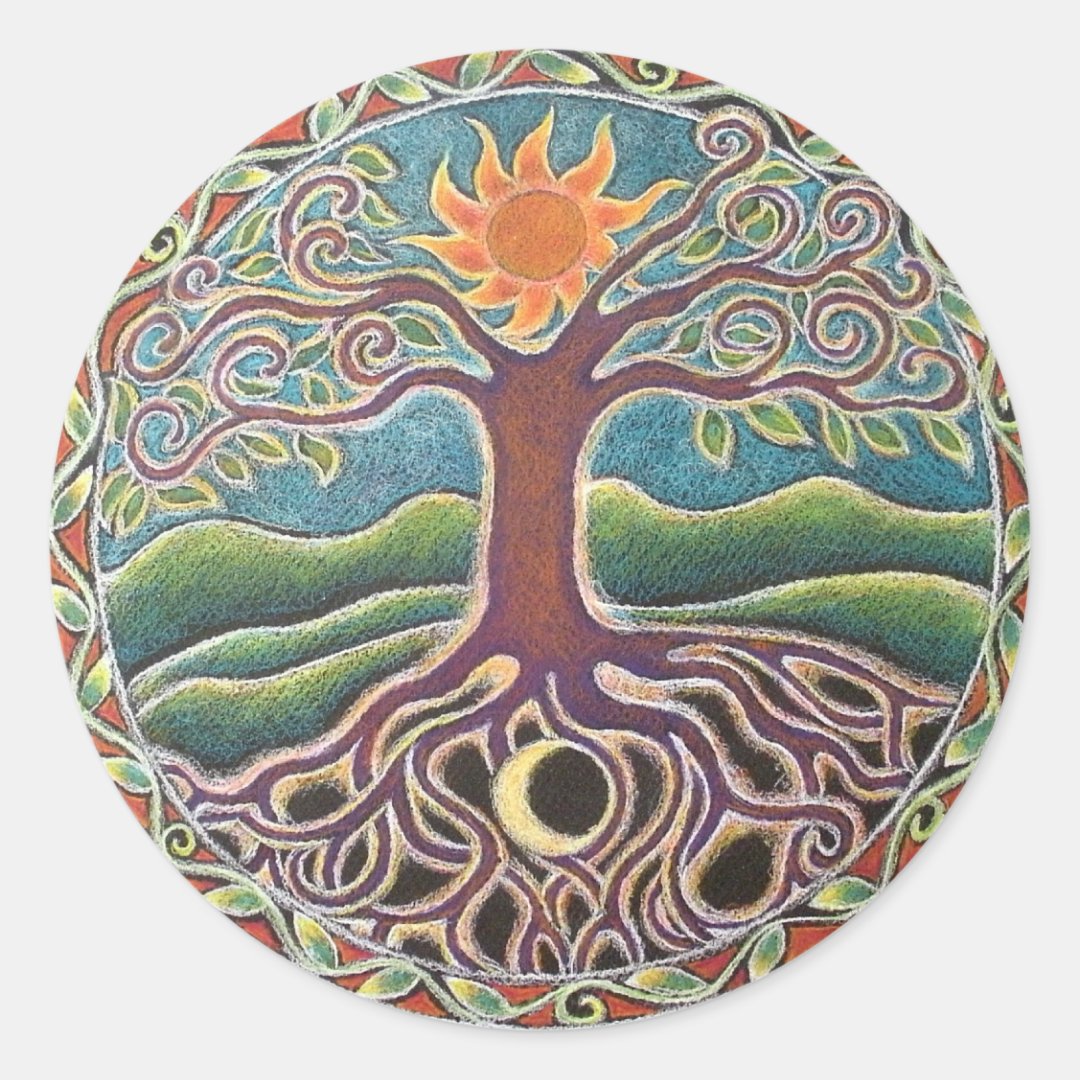 Tree of Life Mandala Sticker | Zazzle