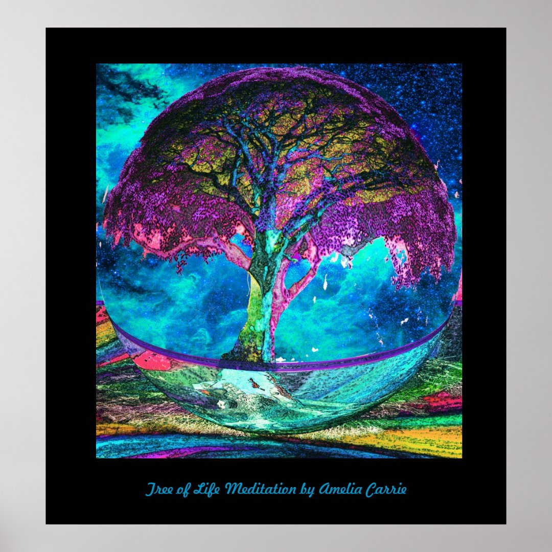 Tree of Life Meditation Poster | Zazzle