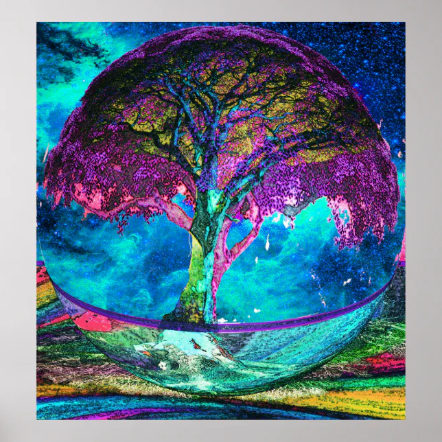 Tree of Life Meditation Poster | Zazzle