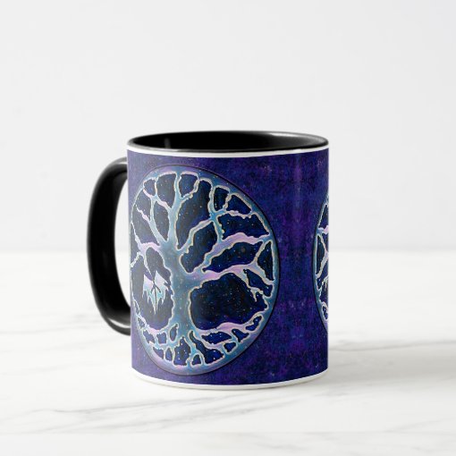 Tree of Life Mug in Royal Blue and Purple | Zazzle