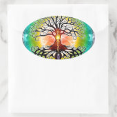 Tree Of Life Oval Sticker | Zazzle