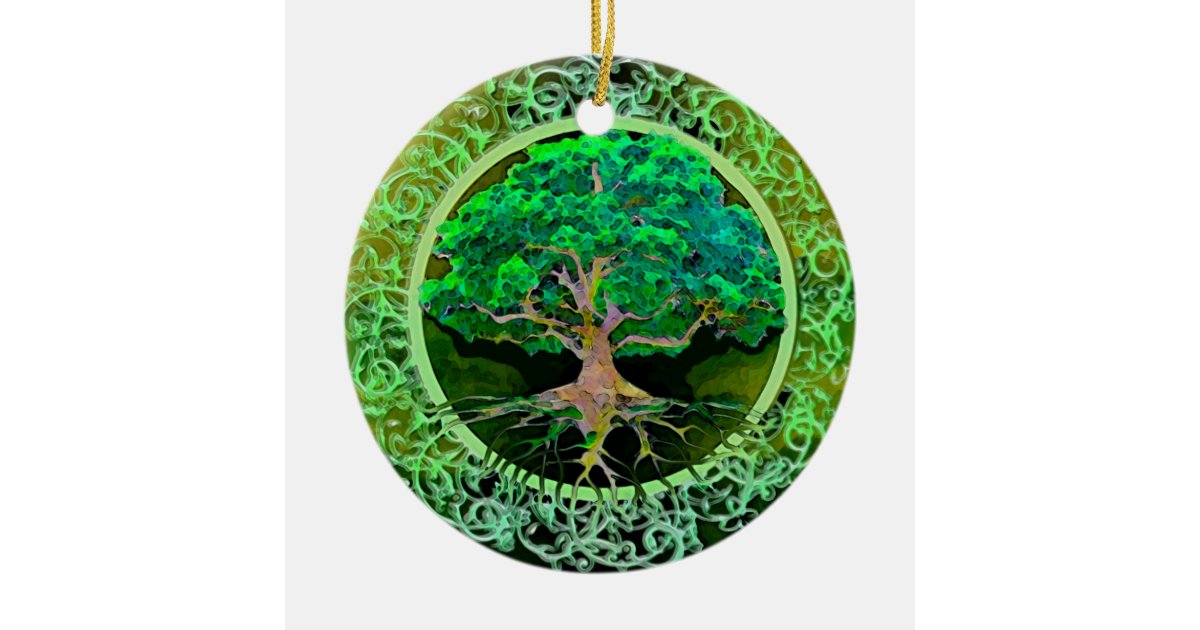 Tree of Life Patience Ceramic Ornament | Zazzle