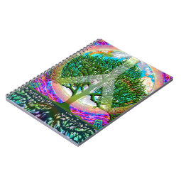Tree of Life Peace Notebook | Zazzle