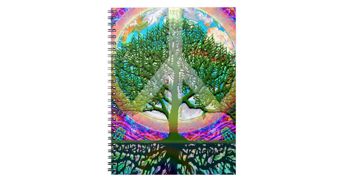 Tree of Life Peace Notebook | Zazzle
