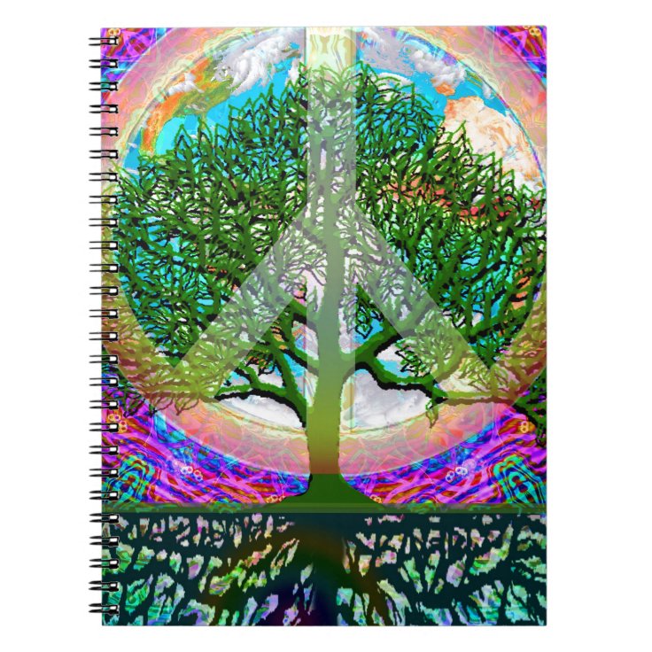 Tree of Life Peace Notebook | Zazzle