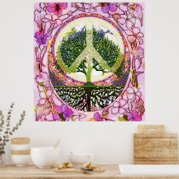 Tree of Life Peace on Earth 2 Poster | Zazzle