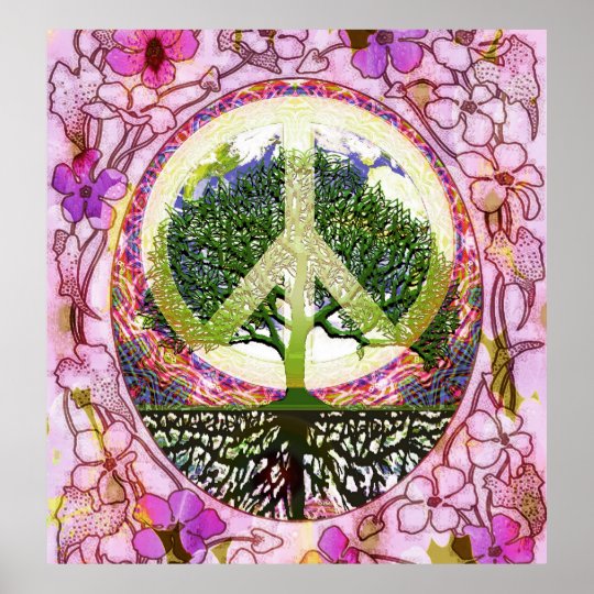 Tree of Life Peace on Earth 2 Poster | Zazzle.com