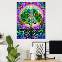 Tree of Life Peace Poster | Zazzle