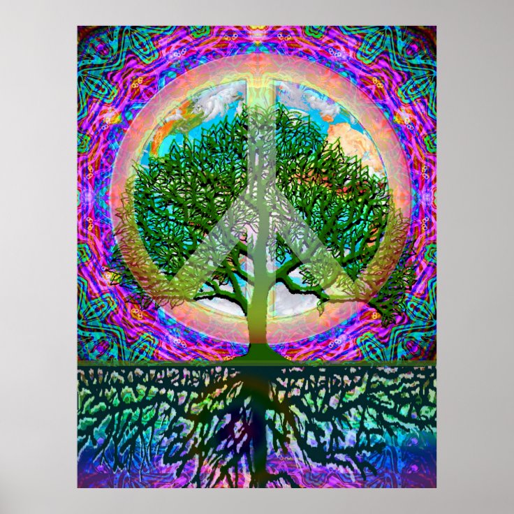 Tree of Life Peace Poster | Zazzle