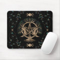 Tree of Life Pentagram Moon Ornament Mouse Pad | Zazzle
