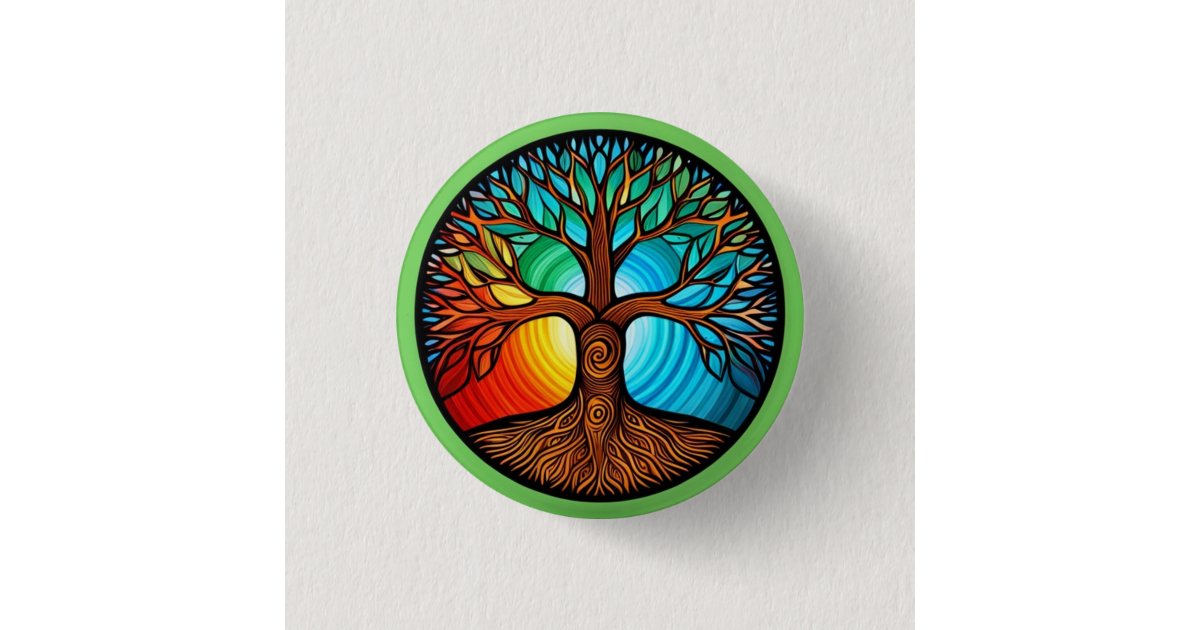 Tree of Life Pinback Button | Zazzle
