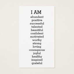 Tree of Life Positive Affirmations I AM | Zazzle
