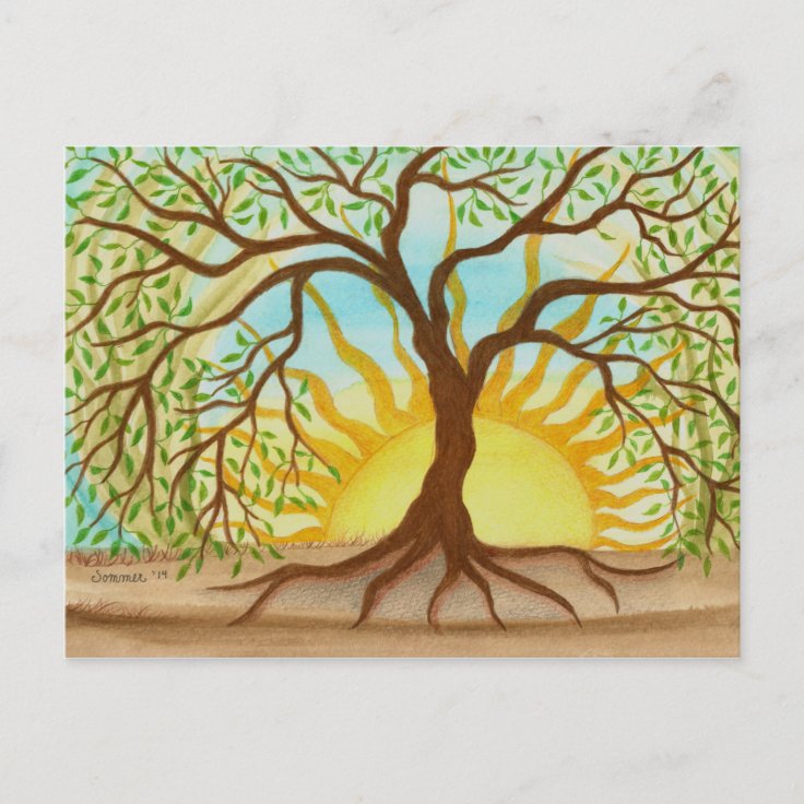 Tree of Life Post Card | Zazzle