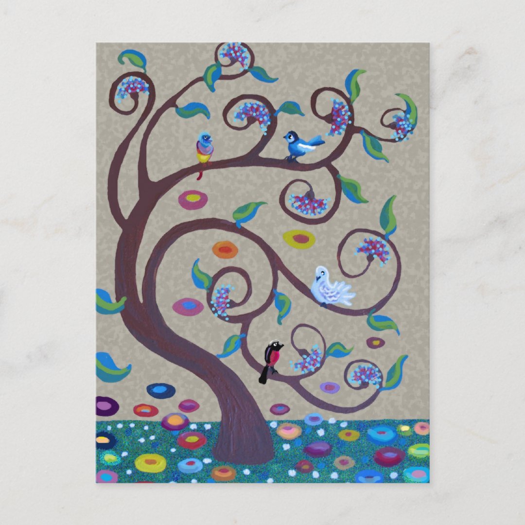 Tree of life postcard | Zazzle