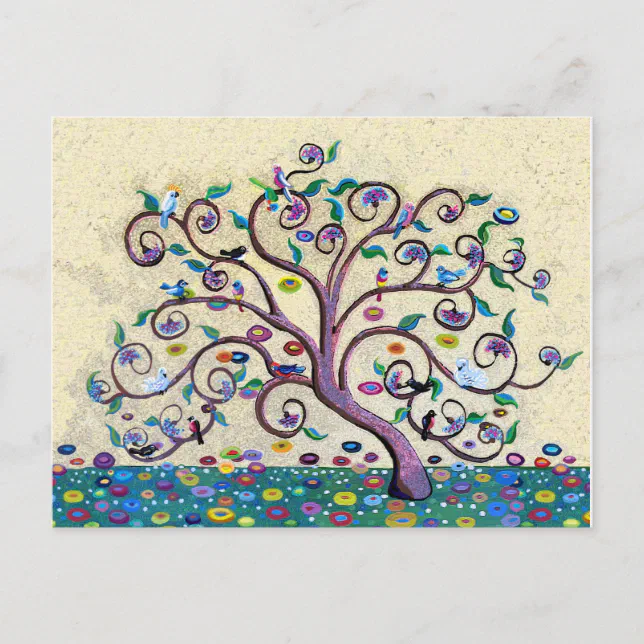 Tree of life postcard | Zazzle