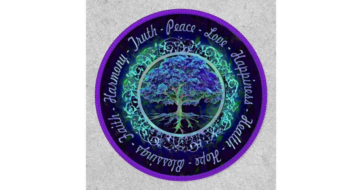 Tree of Life Purple Patch | Zazzle