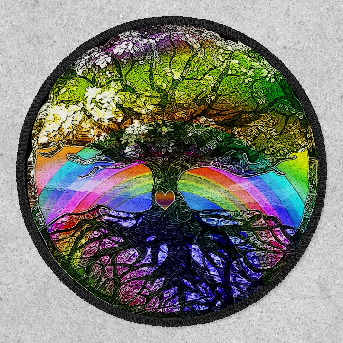 Tree of Life Rainbow Patch | Zazzle.com