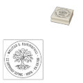 Tree of Life Round Address Rubber Stamp | Zazzle