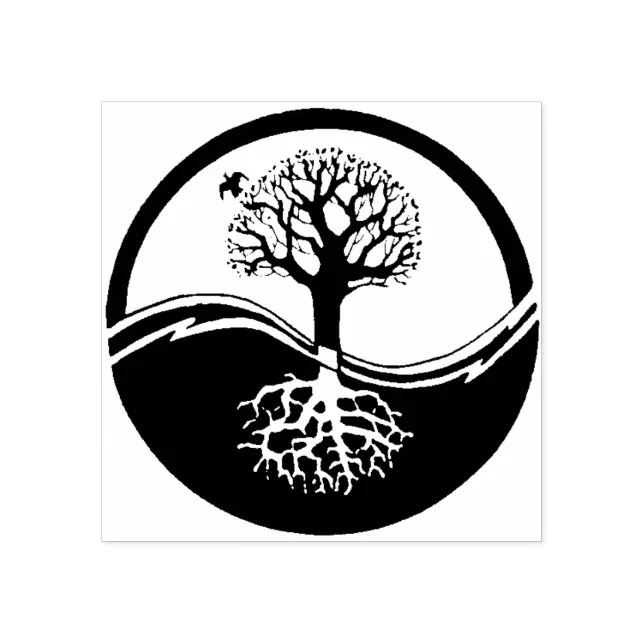 Tree of life rubber stamp | Zazzle
