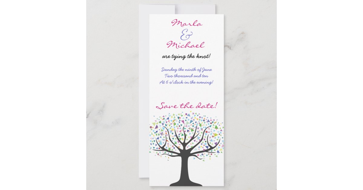 Tree of Life Save the Date Wedding Invitation | Zazzle