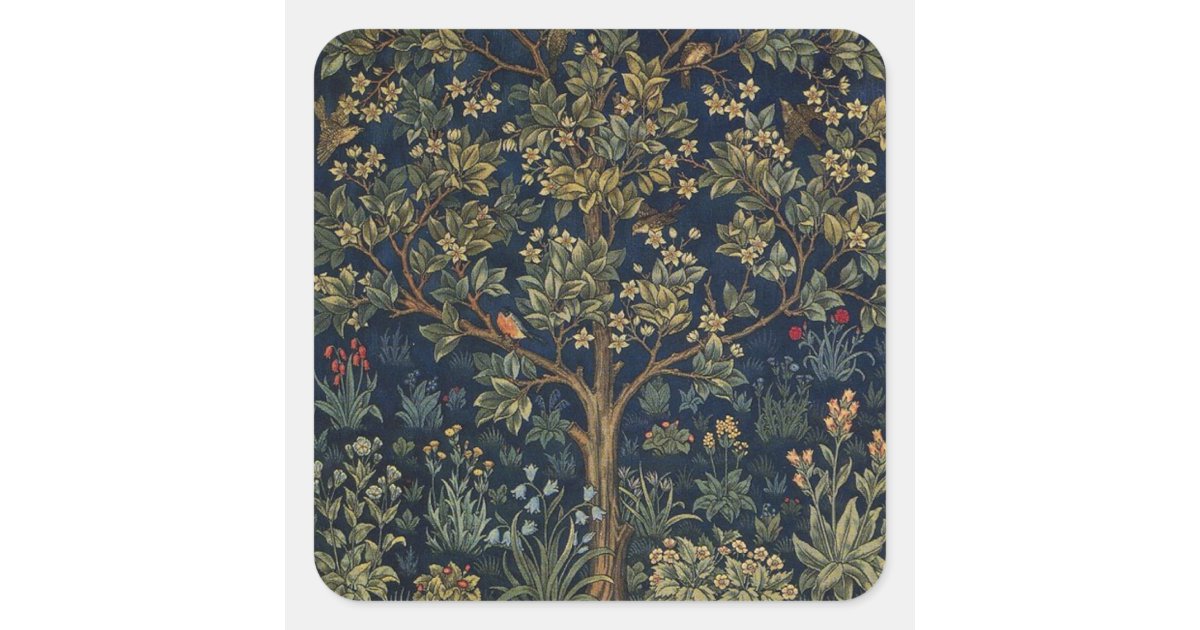Tree of Life Square Sticker | Zazzle
