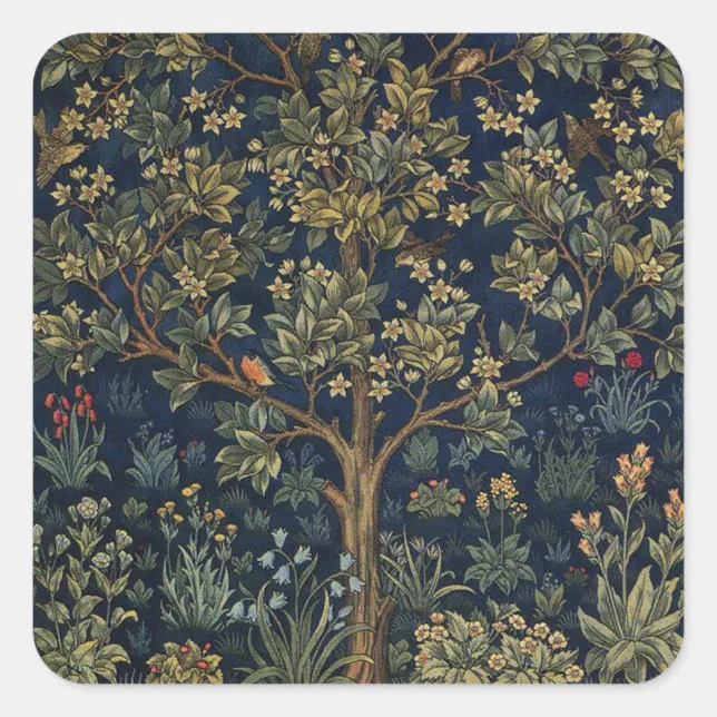 Tree of Life Square Sticker | Zazzle