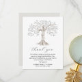 Tree of Life Sympathy Thank You Cards | Zazzle