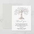 Tree of Life Sympathy Thank You Cards | Zazzle