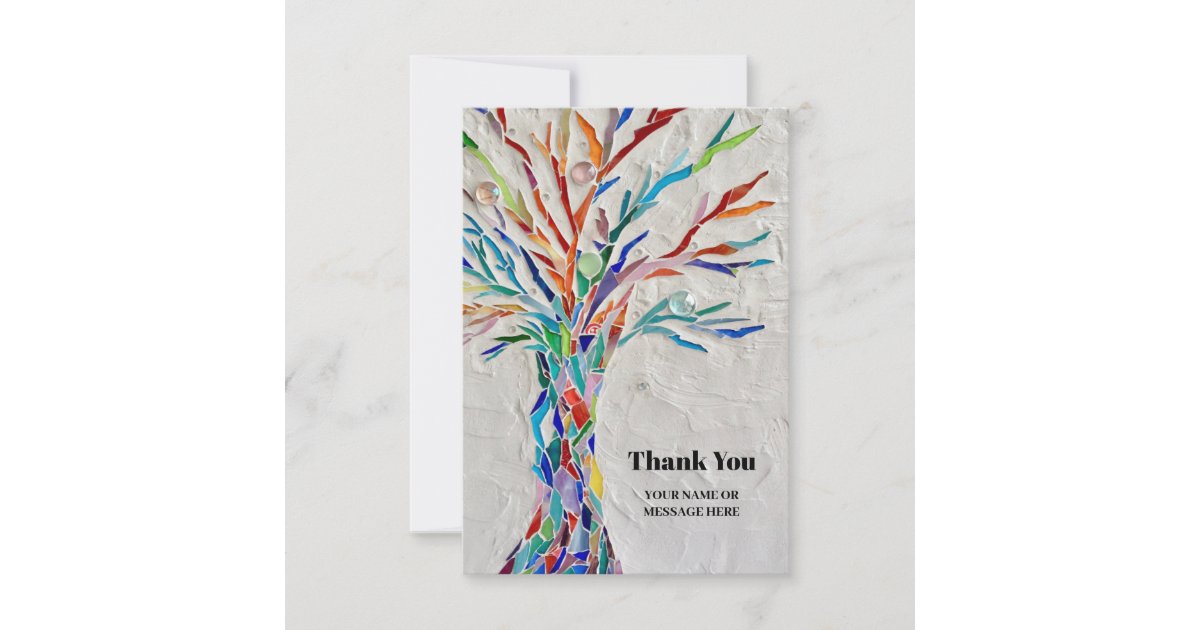 Tree of Life Thank You Card | Zazzle