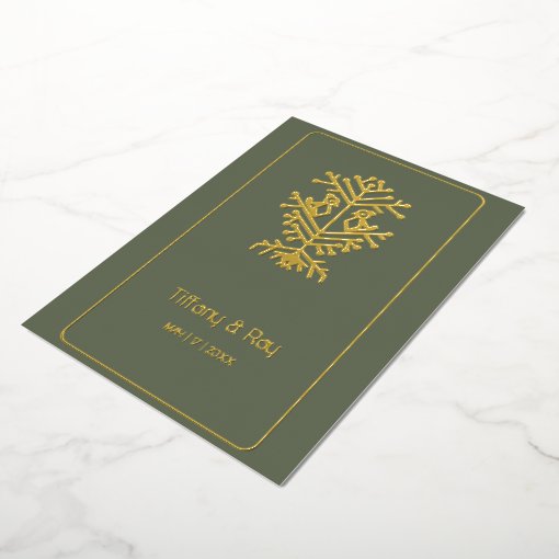 Tree of Life Wedding Foil Invitation | Zazzle