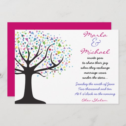 Tree of Life Wedding Invitation Invite Engagement | Zazzle