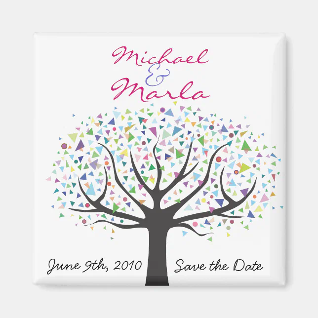 Tree of Life Wedding Save the Date Magnet | Zazzle