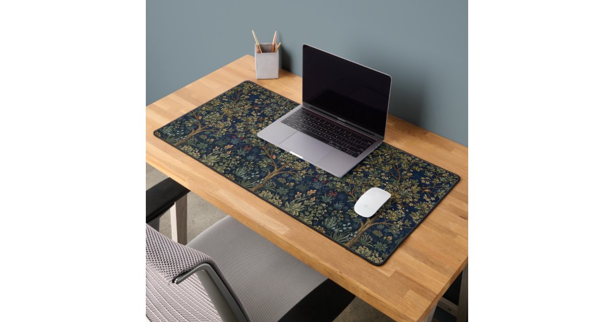 Tree of life William Morris Desk Mat | Zazzle