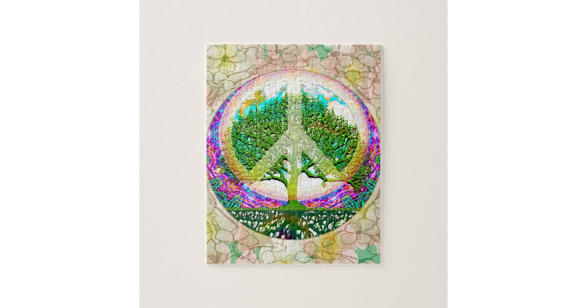 Tree of Life World Peace Jigsaw Puzzle | Zazzle