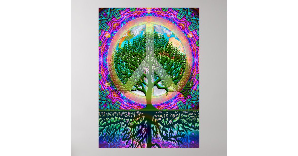 Tree of Life World Peace Poster | Zazzle