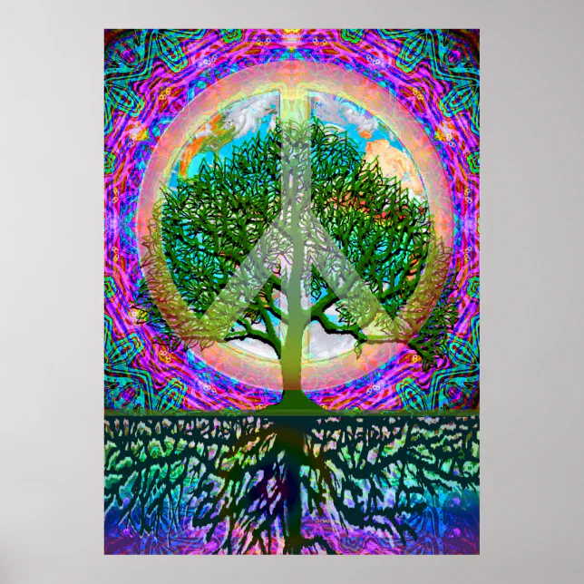 Tree of Life World Peace Poster | Zazzle