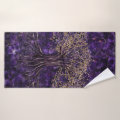 Tree of life -Yggdrasil Amethyst and Gold Bath Towel Set | Zazzle