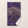 Tree of life -Yggdrasil Amethyst and Gold Bath Towel Set | Zazzle