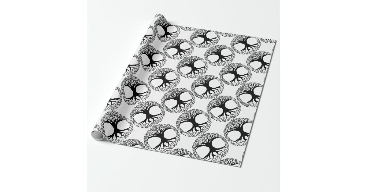 Tree of Life Yggdrasil Norse wicca mythology Wrapping Paper | Zazzle