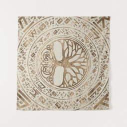 Tree of life -Yggdrasil Runic Pattern Tapestry | Zazzle