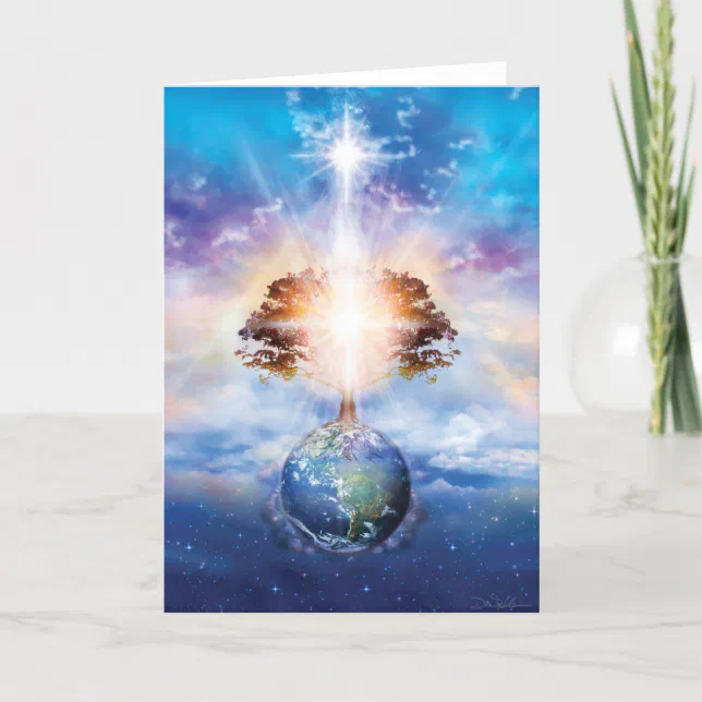 Tree of Light Card | Zazzle