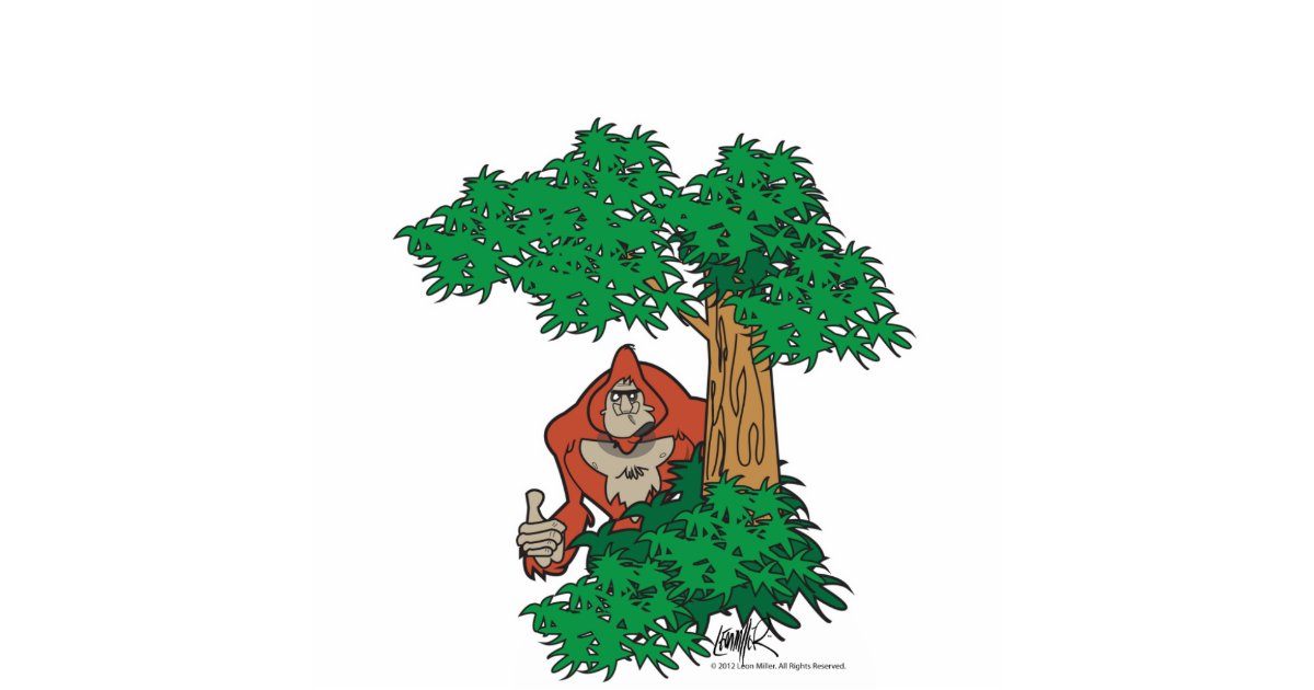 Tree Peeking Sasquatch Photo Sculpture | Zazzle