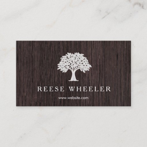 Tree Rustic Nature wood Business Card | Zazzle