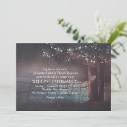 Tree Rustic Summer Outdoor Wedding invitation | Zazzle