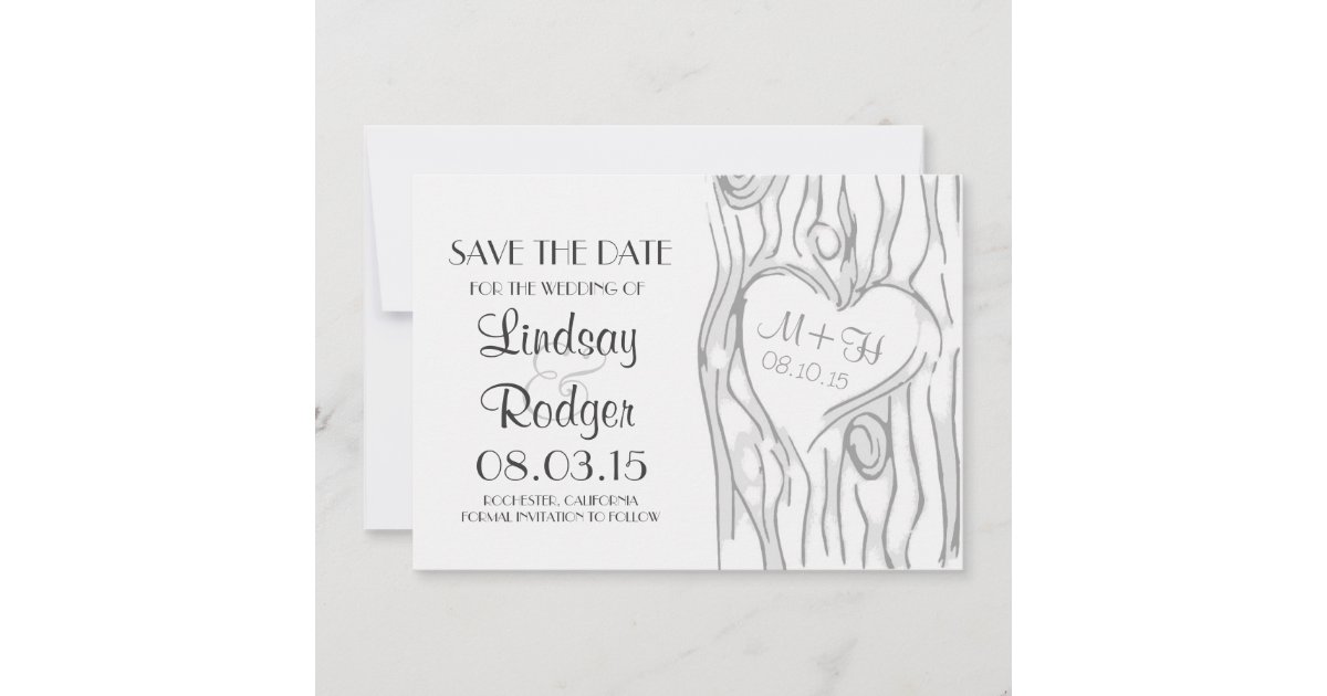 tree save the date cards | Zazzle