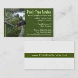 Tree Service Business Card | Zazzle