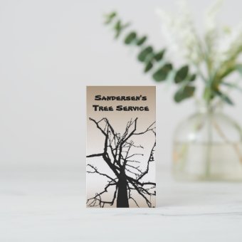 Tree Service Business Card | Zazzle